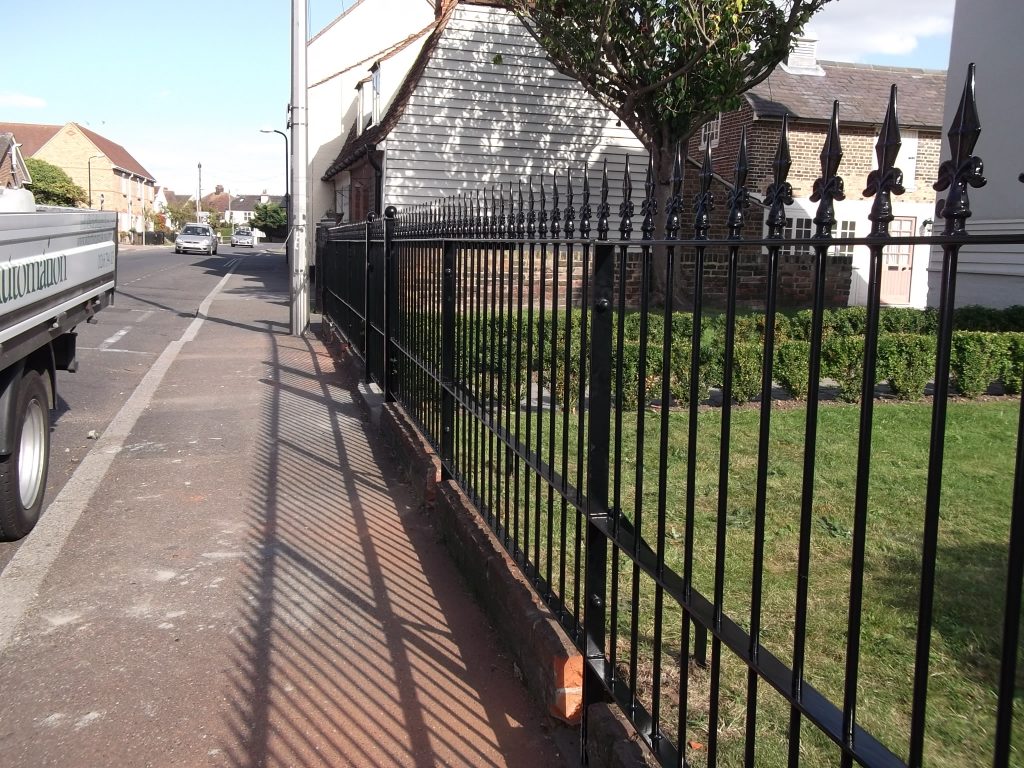 Bespoke railing and ped gate | W Farthing & Sons
