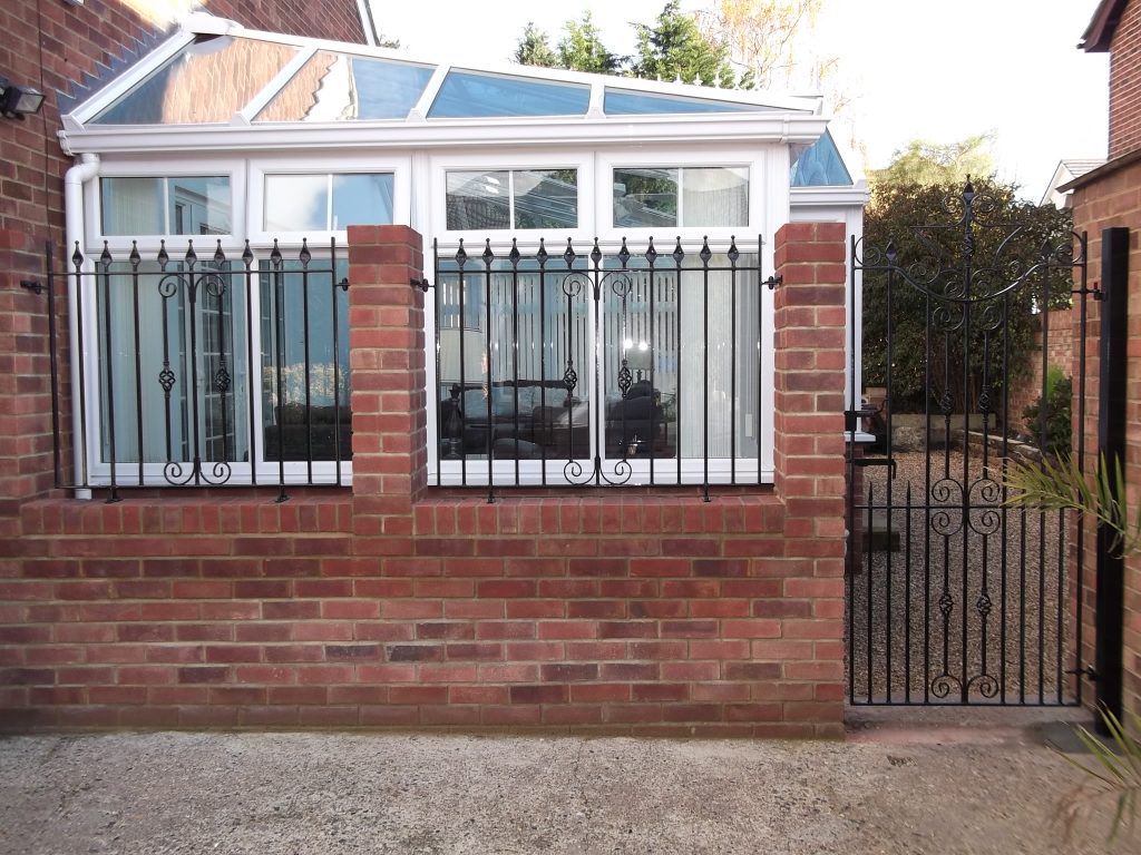 Cheshire side entrance gate and wall railing | W Farthing & Sons